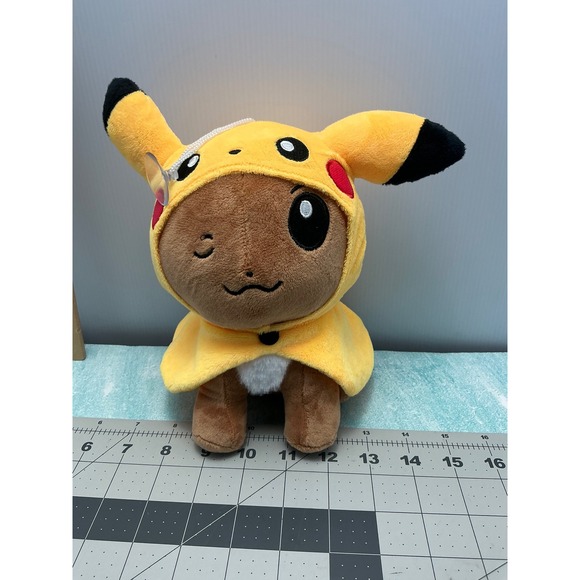 Toys | Pokemon Pikachu Plush Stuffed Animal Yellow Hoodie Cape Toy ...